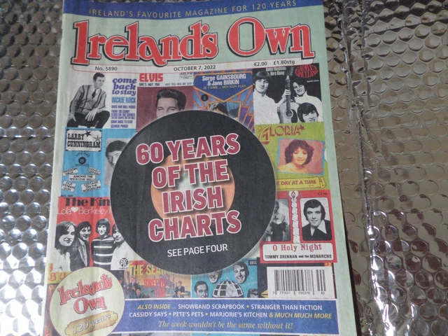 IRELAND'S OWN-2022-IRELAND'S OWN-60 YEARS OF IRISH CHARTS £2.60 ...
