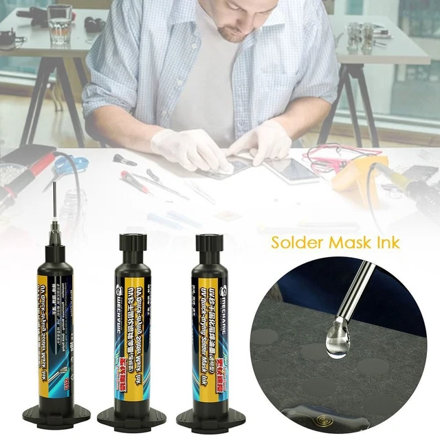 10G SOLDER MASK Ink SU3 UV Curable Solder Durable UV Light Curing Oil ...