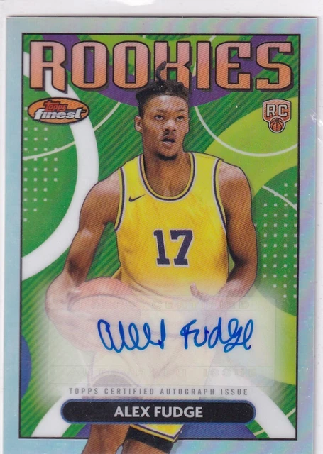 TOPPS FINEST NBA 2024 No. RFA-AF Alex Fudge Novato Auto Refractor EUR 9 ...