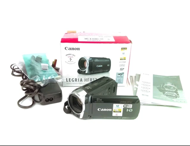 CANON LEGRIA HF R37 WiFi HD 8GB Camcorder 51x Zoom - Boxed with ...