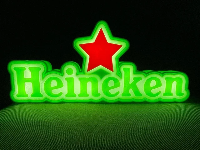 INSEGNA LUMINOSA HEINEKEN. lighted sign led logo lamp EUR 60,00 ...