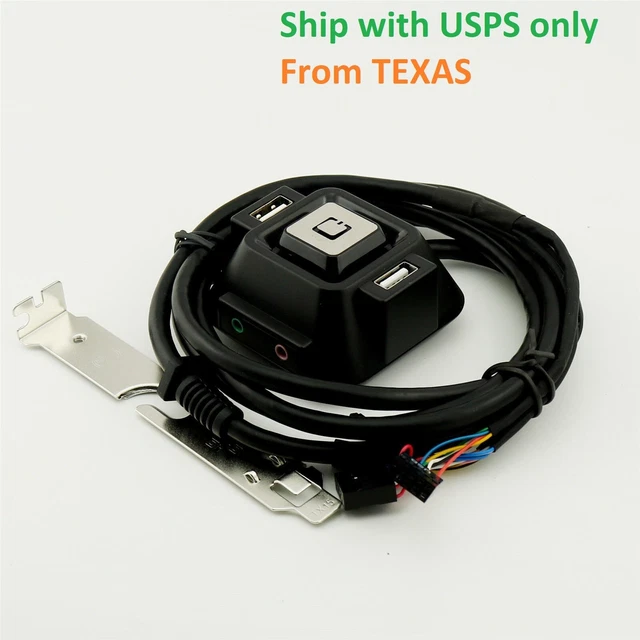 PRACTICAL DESKTOP COMPUTER PC Case Power Supply ON/OFF Reset HDD Button ...