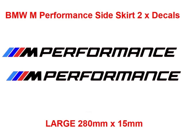 BMW M PERFORMANCE Side Skirt Vinyl Stickers Decals for all models LARGE ...