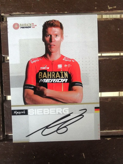MARCEL SIEBERG HANDSIGNED Bahrain Merida Cycling Team Fancard $9.00 ...