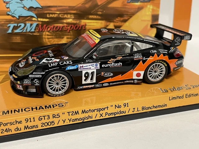 MINICHAMPS PORSCHE 911 GT3 RS T2M Motorsport Yamagishi 24h Le Mans 2005 1:43 EUR 19,99 - PicClick FR