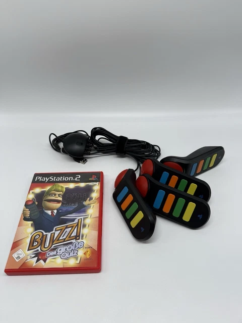 BUZZ CONTROLLER PS2 und Buzz Spiel das große Quiz Buzzer PlayStation ...