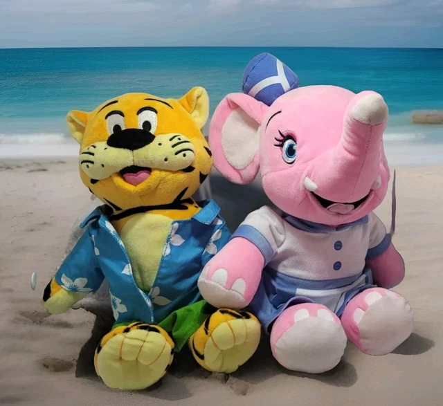 ANXIOUS ELEPHANT & Rory Tiger Haven Holidays Cuddly 12"plush Soft Toy ...