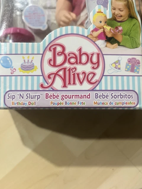 BABY ALIVE 2007 Sip N’ Slurp Birthday Edition Doll New In Box RARE $369 ...
