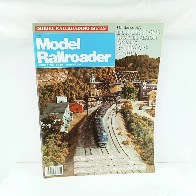 RIVISTA MODEL RAILROADER giugno 1990 0 scala Caboose montagne pesantemente boscose EUR 12,64 ...