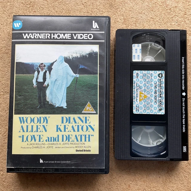 &LOVE AND DEATH& WARNER HOME VIDEO PRE-CERT BIG BOX VHS woody allen £12 ...