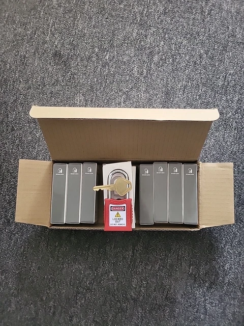 10 X LOCKOFF Padlock Electricians lock off lockout Safety Padlock safe ...