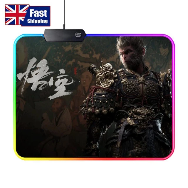 # BLACK MYTH WuKong RGB Gaming Mouse Pad Large LED Mouse Mat Keyboard ...