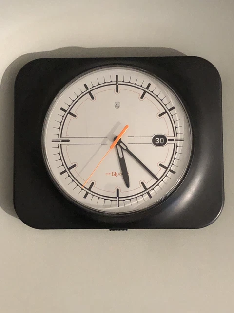 OROLOGIO DA PARETE Vintage Wall Clock PHILIPS HF QUARTZ Design Space ...