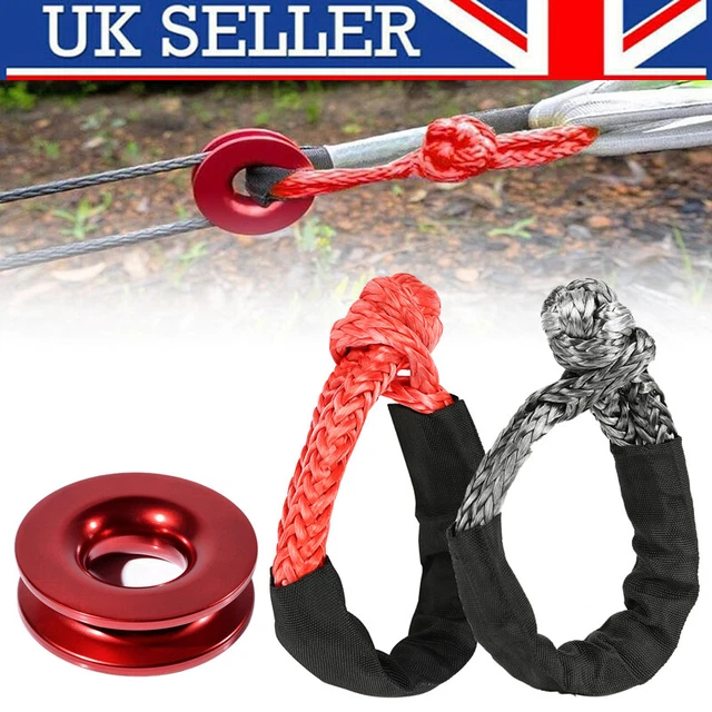 RECOVERY RING SNATCH-RING Block-Snatch Pulley/ Soft Shackle Rope Tow ...