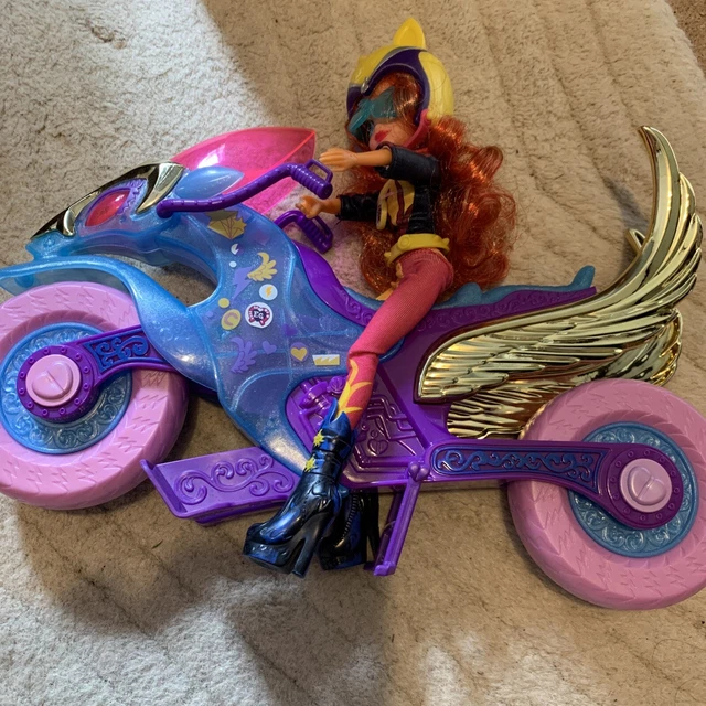 MY LITTLE PONY Equestria Girls, Sunset Shimmer Motocross Doll And Bike ...