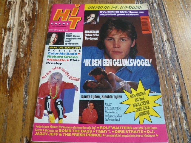 HITKRANT 1991: BRIAN Krause/Boy George/Keanu Reeves/Kylie Minogue/Milla ...