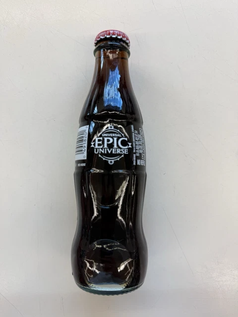 EPIC UNIVERSE COKE Glass Bottle Universal Studios Coca-Cola Unopened £8 ...
