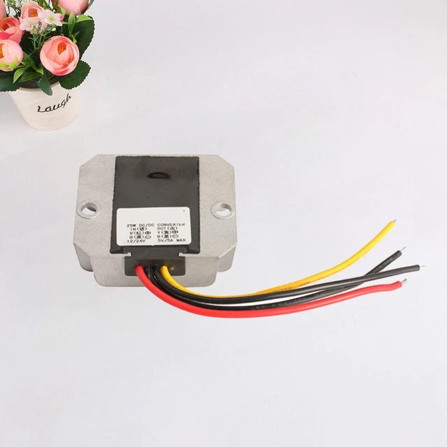 STEP DOWN VOLTAGE Regulator DC 12/24V to 5V/5A/25W Buck Converter ...