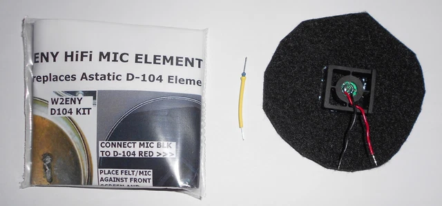 W2ENY HIFI REPLACEMENT mic element for Astatic D-104 amp models T-UG8 T ...