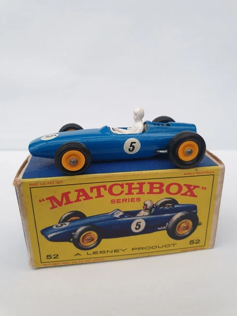 MATCHBOX SERIES NO52 BRM Racing Car. VNMIB. Blue. Original box £47.95 ...