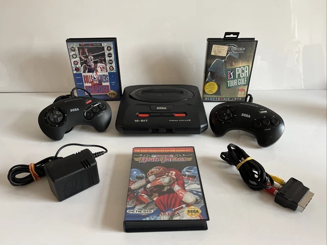 SEGA MEGA DRIVE Console - Full Set Up Ready To Play ! Plus Games Bundle ...