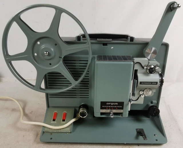 ARGUS SHOWMASTER 500 A Ancien PROJECTEUR FILM Cinema Bobine Bande 8mm ...