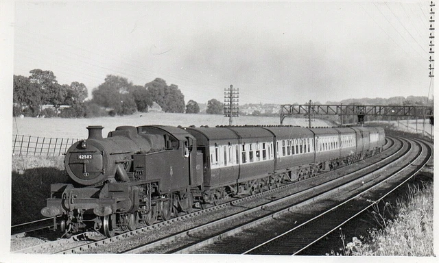 EX LMS CLASS 4MT 2-6-4T No 42582 @ UNKNOWN LOCATION R/PHOTO £1.30 ...