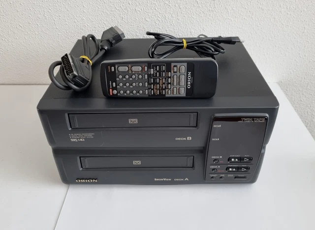 ORION TT-121 TWIN Tape VHS Video Cassette Recorder Player w/ Remote ...