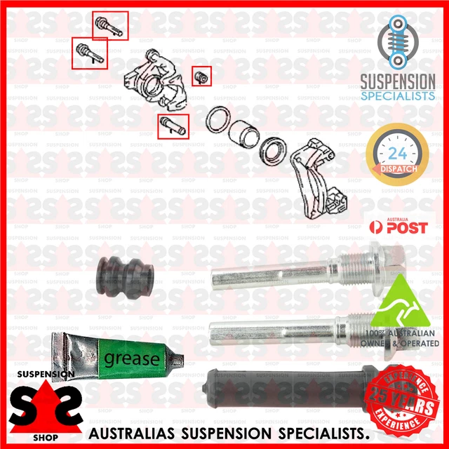 REAR AXLE BOTH Sides Guide Bolt, Brake Caliper Suit TOYOTA LandCruiser Prado EUR 28,10 - PicClick FR