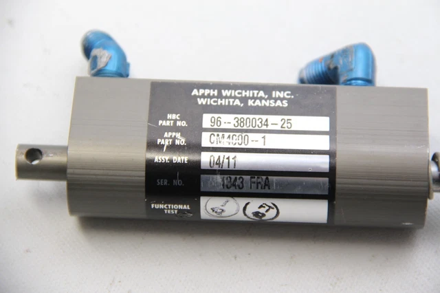 BEECHCRAFT APPH WICHITA Brake Master Cylinder Assembly, 96-380034-25 ...