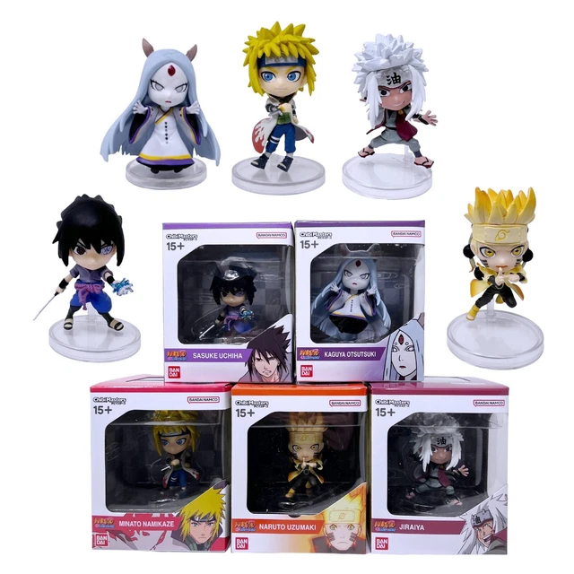 NARUTO SHIPPUDEN ANIME Mini Figurine Vinyl Sammlerstück Bandai Chibi ...