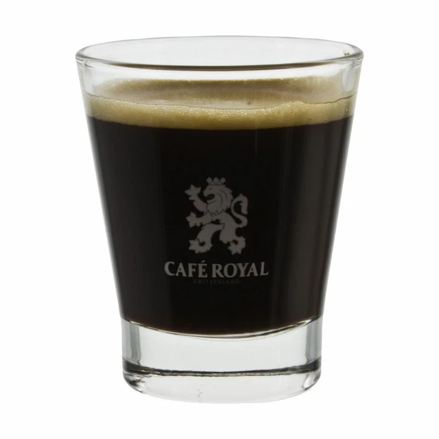 CAFÉ ROYAL SWITZERLAND Espressoglas Espresso Kaffeeglas Trinkglas Glas ...