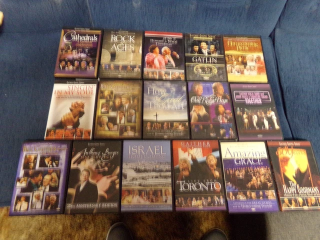 G--VENTE--ÉNORME LOT DE 16 Concerts Dvd Gaither Gospel De Dvd D'une ...