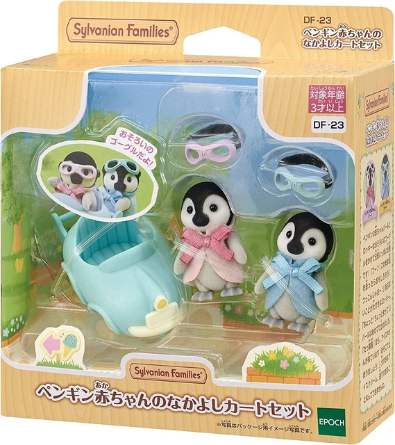 EPOCH SYLVANIAN FAMILY Doll & Furniture Set Penguin Baby Cart DF-23 $35 ...