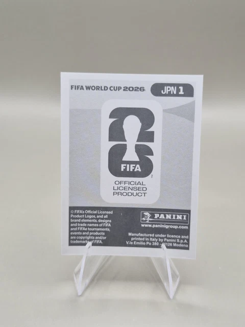 PANINI FIFA WORLD Cup 2026 Japan Logo JPN 1 Soccer Hologram Sticker £9. ...