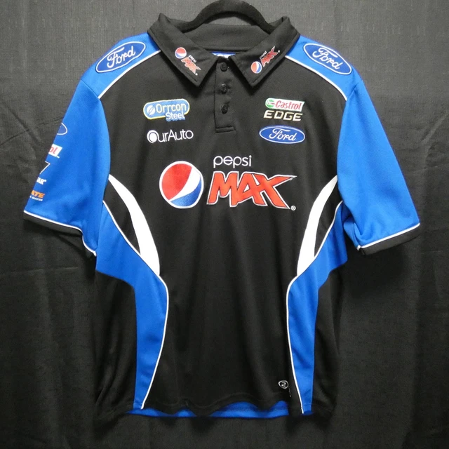 FORD PERFORMANCE RACING FPR Pepsi Max Polo Shirt Mens Race Team size XL ...