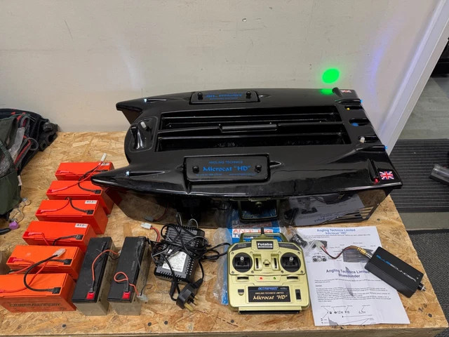 CARP TACKLE - Angling Technics Microcat Hd Bait Boat, Bl Sounder Echo ...