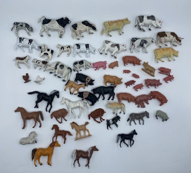 VINTAGE FARM ANIMALS Figures Britains Ltd/Made in Hong Kong/W. Germany ...