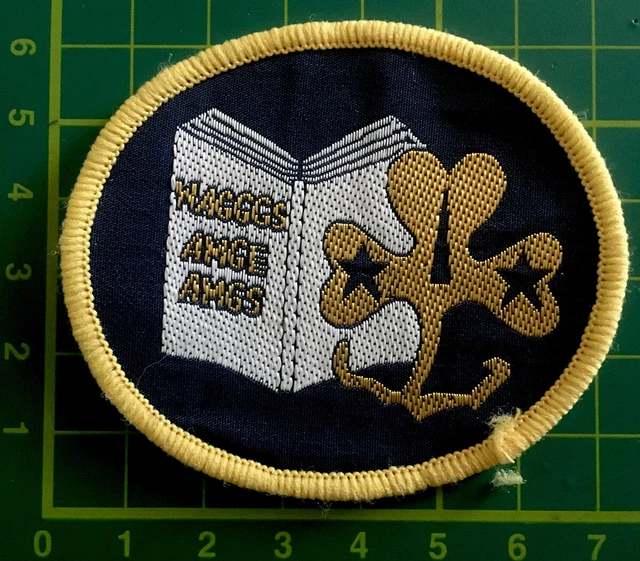 VINTAGE WAGGGS AMGE AMGS Trefoil Badge Patch Girlguiding Sew On Camp ...