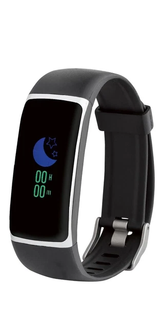 SILVERCREST® ACTIVITY TRACKER (SAT90) Black Fitness Band Watch - NEW ...