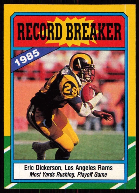 1986 TOPPS ERIC Dickerson Los Angeles Rams #2 EUR 3,85 - PicClick FR