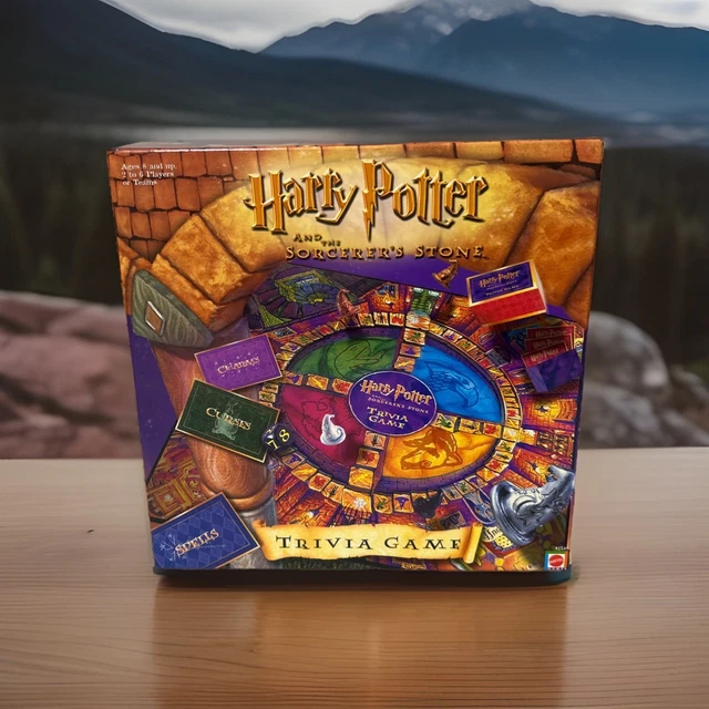 HARRY POTTER AND The Sorcerers Stone Trivia Board Game Mattel 2000 NEW ...