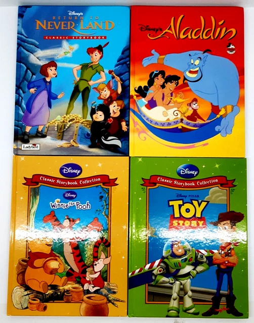 DISNEY BULK LOT Aladdin Toy Story Winnie the Pooh Return to Neverland ...