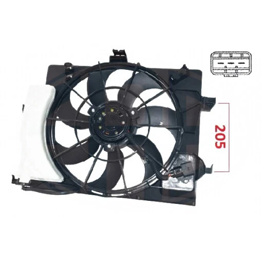 VENTILATEUR MOTEUR CVA398G 25380-1W152 25380-1R050 25386-1R140 25380 ...