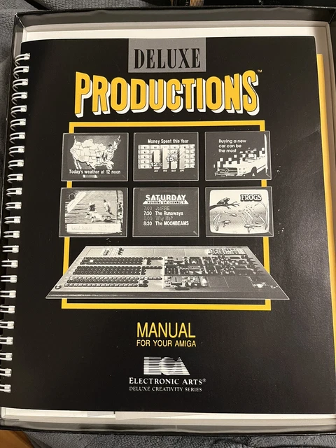 ELECTRONIC ARTS DELUXE Production For Amiga Includes Manual And Disks ...