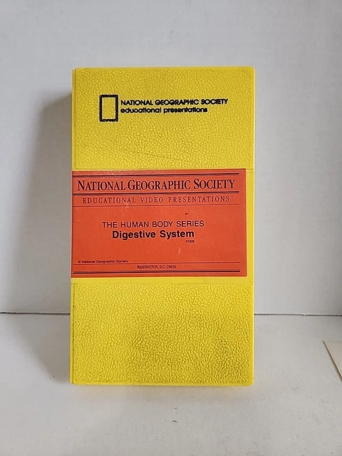 NATIONAL GEOGRAPHIC EDUCATIONAL Video Human Body Digestive System VHS ...