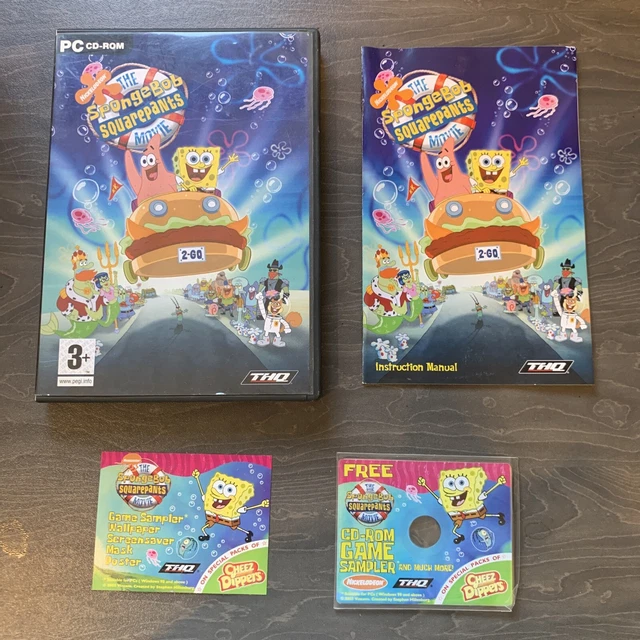 THE SPONGEBOB SQUAREPANTS Movie PC GAME WITH RARE GAME DEMO CHEEZ ...