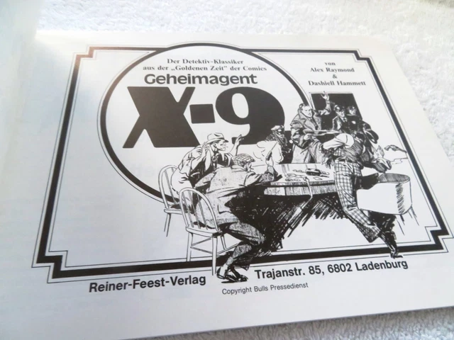 FEEST ALEX RAYMOND / Hammett- Geheimagent X9 Nr. 1 - BrQ 1. Auflage ...