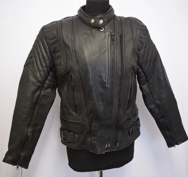 JT567 AKITO MERCURY Plus Women's Leather Motorcycle Jacket Size 16 Uk £ ...