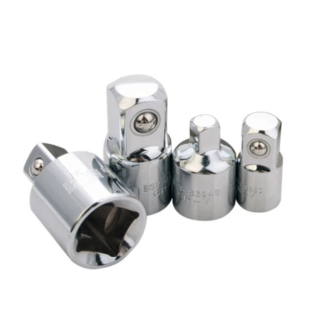 BALL LOCK RATCHET Socket Adapter Reducer Converter Set Tool Kit 1/4" 3/ ...